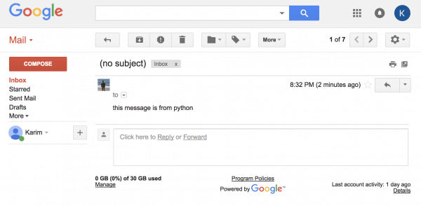 How To Send An Email With Python And Smtplib In 5 Lines Afternerd
